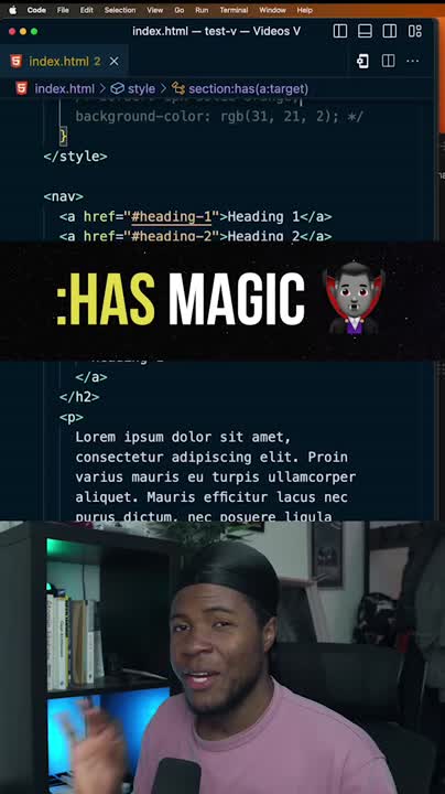 Dillion Megida on LinkedIn: CSS :HAS MAGIC 🔥 #css #htmlcss #webdev Dillion Megida on LinkedIn: CSS :HAS MAGIC 🔥 #css #htmlcss #webdev
