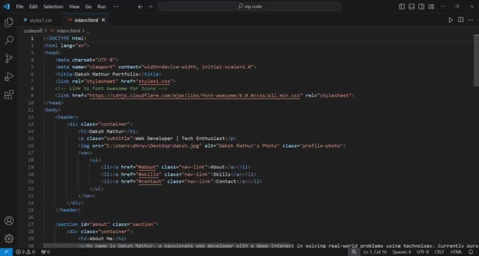 Daksh Mathur on LinkedIn: #webdevelopment #portfolio #html #css # ... Daksh Mathur on LinkedIn: #webdevelopment #portfolio #html #css # ...