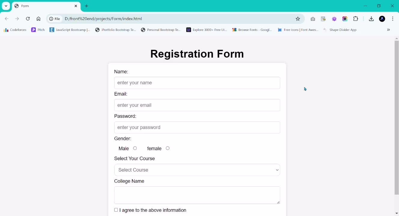 Hazem Mohamed on LinkedIn: Form Using Html Css Js Hazem Mohamed on LinkedIn: Form Using Html Css Js