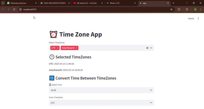 #timezoneapp #python #streamlit #uv #developerlife #coding #innovation ... #timezoneapp #python #streamlit #uv #developerlife #coding #innovation ...