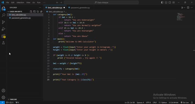 Divyansh Srivastava on LinkedIn: #python #programming #internship #bmi ... Divyansh Srivastava on LinkedIn: #python #programming #internship #bmi ...
