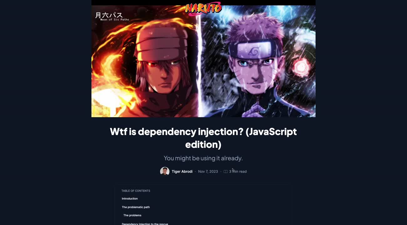 Tiger Abrodi on LinkedIn: ️ Wtf is dependency injection? (JavaScript ... Tiger Abrodi on LinkedIn: ️ Wtf is dependency injection? (JavaScript ...