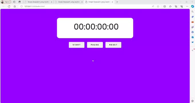Designing Stopwatch Application with HTML,CSS and JAVASCRIPT | Vijay D ... Designing Stopwatch Application with HTML,CSS and JAVASCRIPT | Vijay D ...