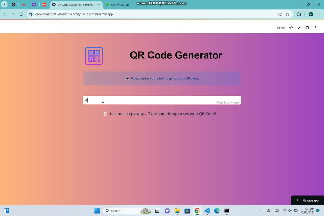 #python #qrcode #streamlit #beginnerproject #learning #webapps #coding ... #python #qrcode #streamlit #beginnerproject #learning #webapps #coding ...