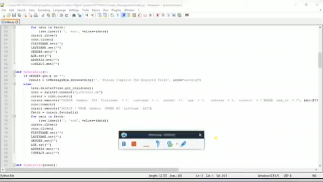 How to create and delete contacts in PYTHON program | Jhansi Rani ... How to create and delete contacts in PYTHON program | Jhansi Rani ...