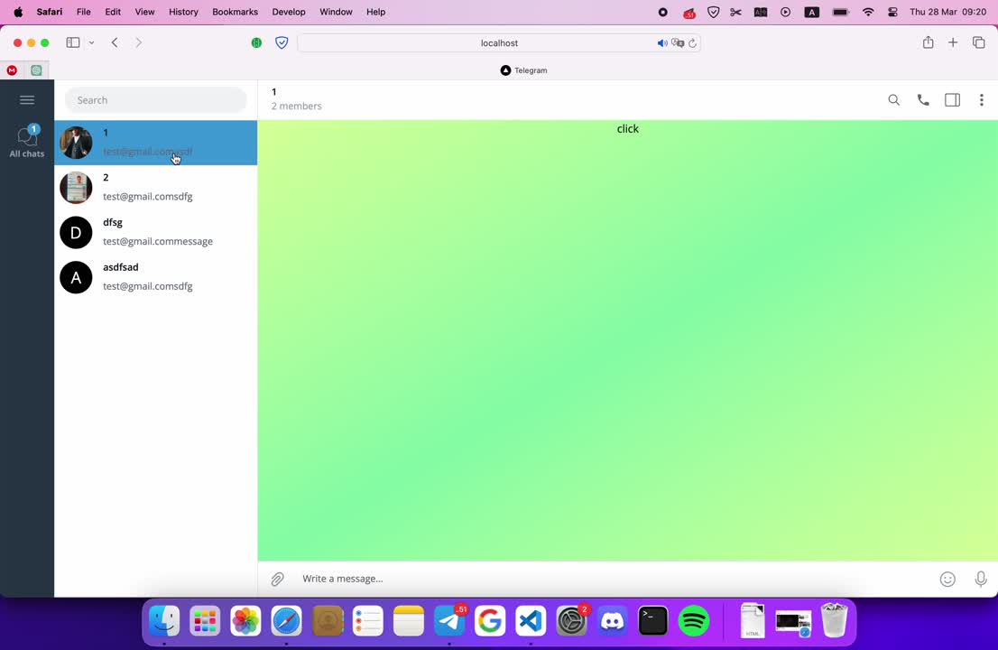 Telegram-Clone project 🦋. My portfolio pet project, which I initially ... Telegram-Clone project 🦋. My portfolio pet project, which I initially ...