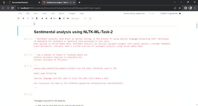 #task #python #jupyternotebook #sentimentalanalysis #machinelearning ... #task #python #jupyternotebook #sentimentalanalysis #machinelearning ...