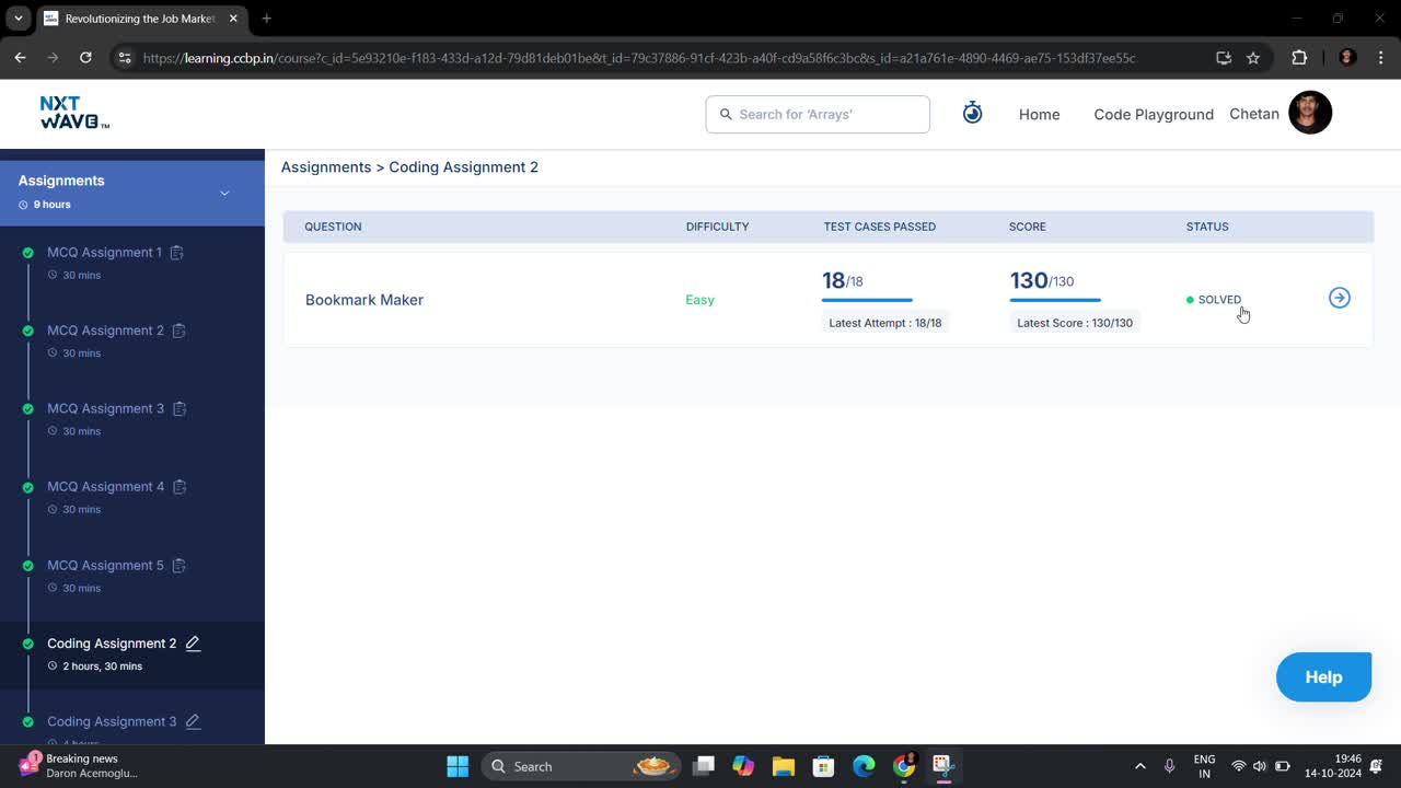 Chetan Ponugoti on LinkedIn: #day #ccbp #nxtwave #100daysofcode # ... Chetan Ponugoti on LinkedIn: #day #ccbp #nxtwave #100daysofcode # ...