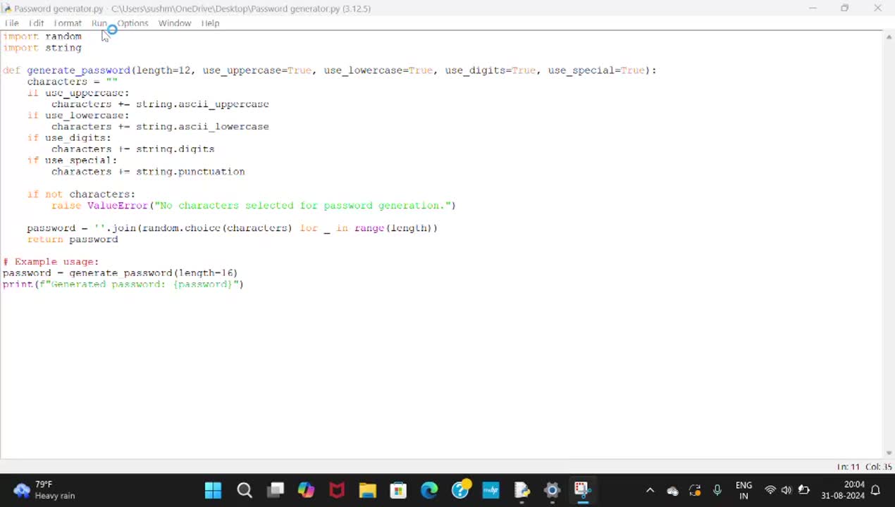 Sushma Bandla on LinkedIn: #python #task3 #pythonprogramming #intern # ... Sushma Bandla on LinkedIn: #python #task3 #pythonprogramming #intern # ...