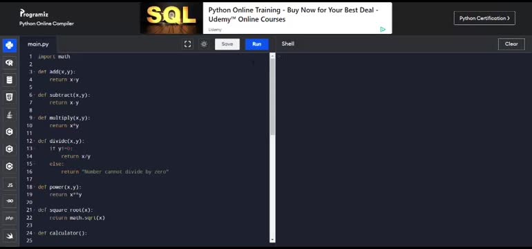 Ravi Prakash on LinkedIn: Codsoft- Simple Calculator Program using Python Ravi Prakash on LinkedIn: Codsoft- Simple Calculator Program using Python