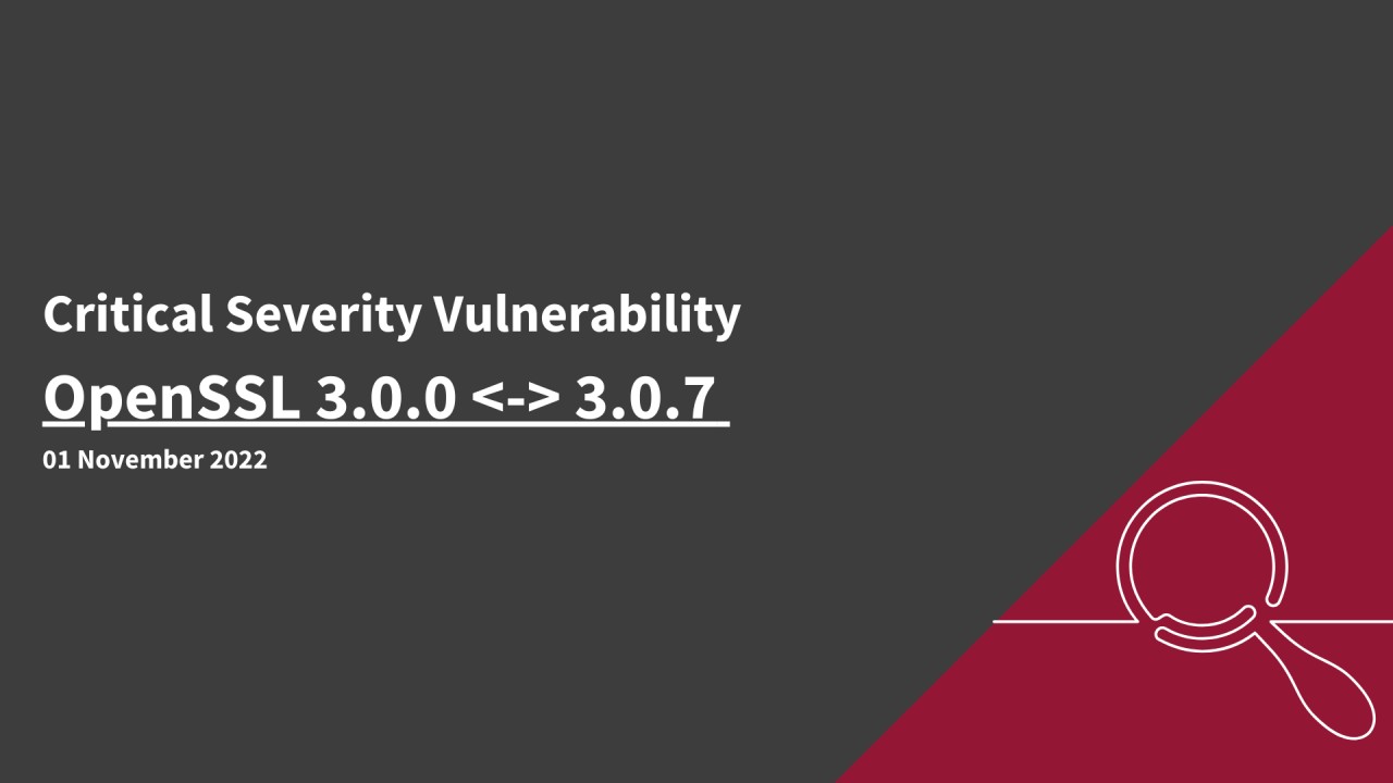 SureCloud on LinkedIn: Critical Severity Vulnerability: OpenSSL 3.0.0 3.0.7 SureCloud on LinkedIn: Critical Severity Vulnerability: OpenSSL 3.0.0 3.0.7
