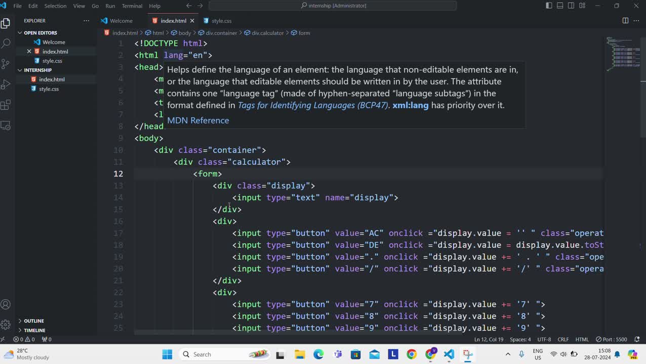 Vaishnavi Kulkarni on LinkedIn: #html #css #js #frontend #codealpha Vaishnavi Kulkarni on LinkedIn: #html #css #js #frontend #codealpha