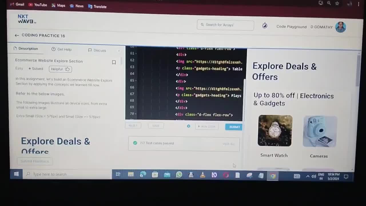 Gomathy D on LinkedIn: #ccbp #NxtWave #reactjs #python #coding # ... Gomathy D on LinkedIn: #ccbp #NxtWave #reactjs #python #coding # ...