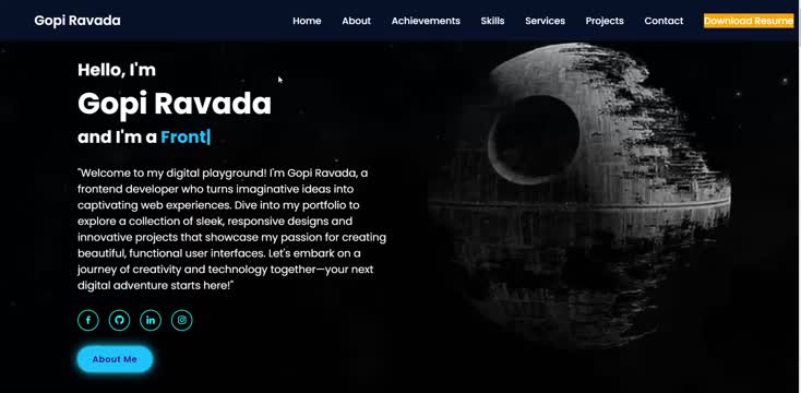 Gopi Ravada on LinkedIn: #webdevelopment #portfolio #html #css # ... Gopi Ravada on LinkedIn: #webdevelopment #portfolio #html #css # ...