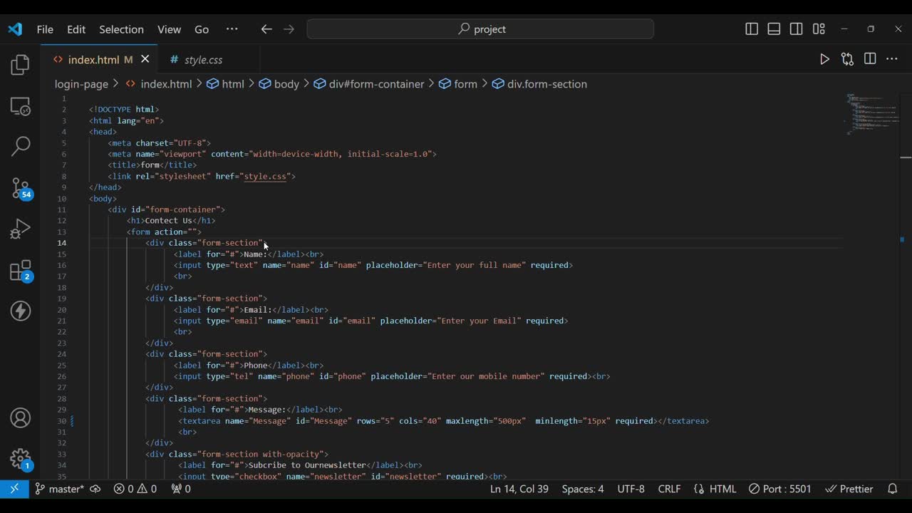 Laxmi Nishad on LinkedIn: #html #css #linkedin #project Laxmi Nishad on LinkedIn: #html #css #linkedin #project