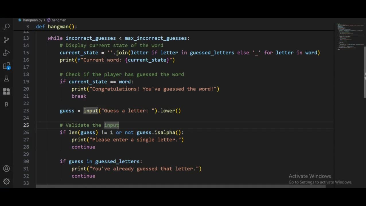 Umama Khan on LinkedIn: #hangman_game_task01 #codingjourney #python # ... Umama Khan on LinkedIn: #hangman_game_task01 #codingjourney #python # ...