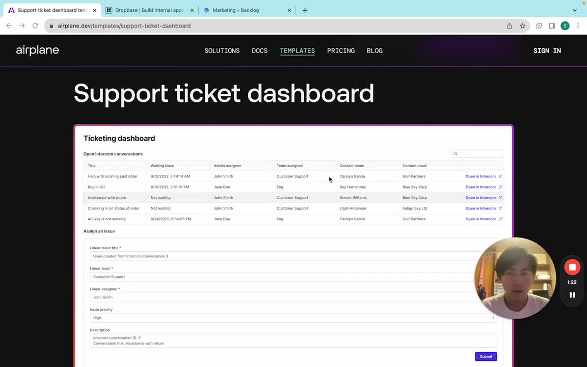 How to create a Support Ticket Dashboard with Dropbase | Jimmy E. Chan ... How to create a Support Ticket Dashboard with Dropbase | Jimmy E. Chan ...