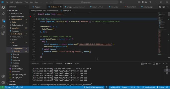 #react #django #webdevelopment #todoapp #api #fullstack | Sakshi Kamble #react #django #webdevelopment #todoapp #api #fullstack | Sakshi Kamble
