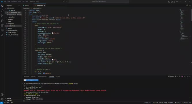 Ajith S on LinkedIn: #python #flask #api #stocktracker # ... Ajith S on LinkedIn: #python #flask #api #stocktracker # ...