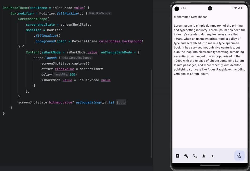 Mohammad Derakhshan on LinkedIn: #jetpackcompose #uianimation #darkmode ... Mohammad Derakhshan on LinkedIn: #jetpackcompose #uianimation #darkmode ...