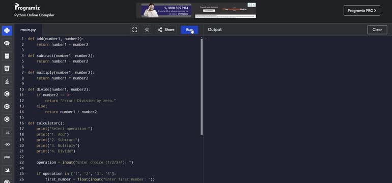 Kushagra Thakur on LinkedIn: Calculator in python programming. CodSoft Kushagra Thakur on LinkedIn: Calculator in python programming. CodSoft