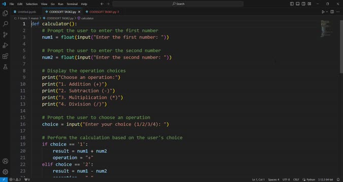 MANSI KAVAJI on LinkedIn: #codesoft #internship #pythonprogramming MANSI KAVAJI on LinkedIn: #codesoft #internship #pythonprogramming