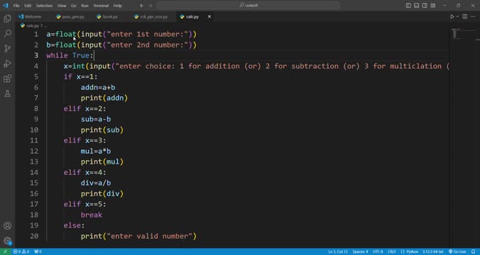 bestha bharath on LinkedIn: #python #calculator #codsoft bestha bharath on LinkedIn: #python #calculator #codsoft