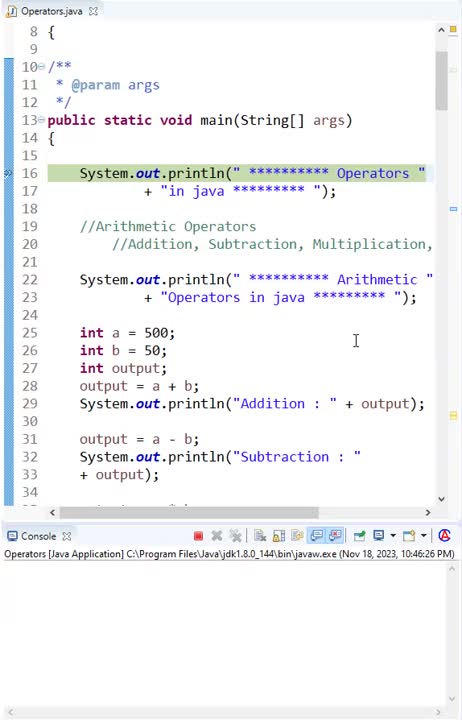 Coding Joys on LinkedIn: Coding Joys: Java - Operators - Debug Mode Coding Joys on LinkedIn: Coding Joys: Java - Operators - Debug Mode
