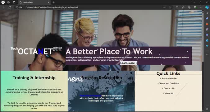 Sakshi Bobde on LinkedIn: #octanet #webdevelopment #html #css Sakshi Bobde on LinkedIn: #octanet #webdevelopment #html #css