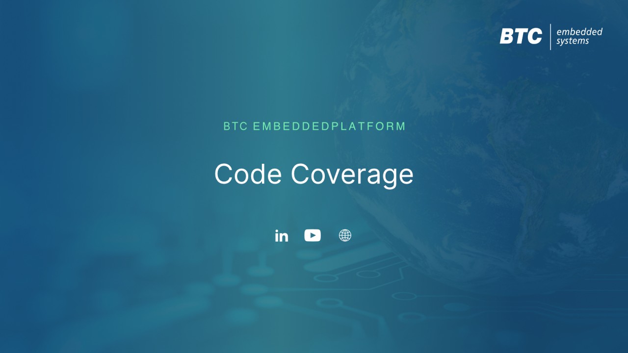 BTC Embedded Systems on LinkedIn: BTC EmbeddedPlatform - Code Coverage BTC Embedded Systems on LinkedIn: BTC EmbeddedPlatform - Code Coverage