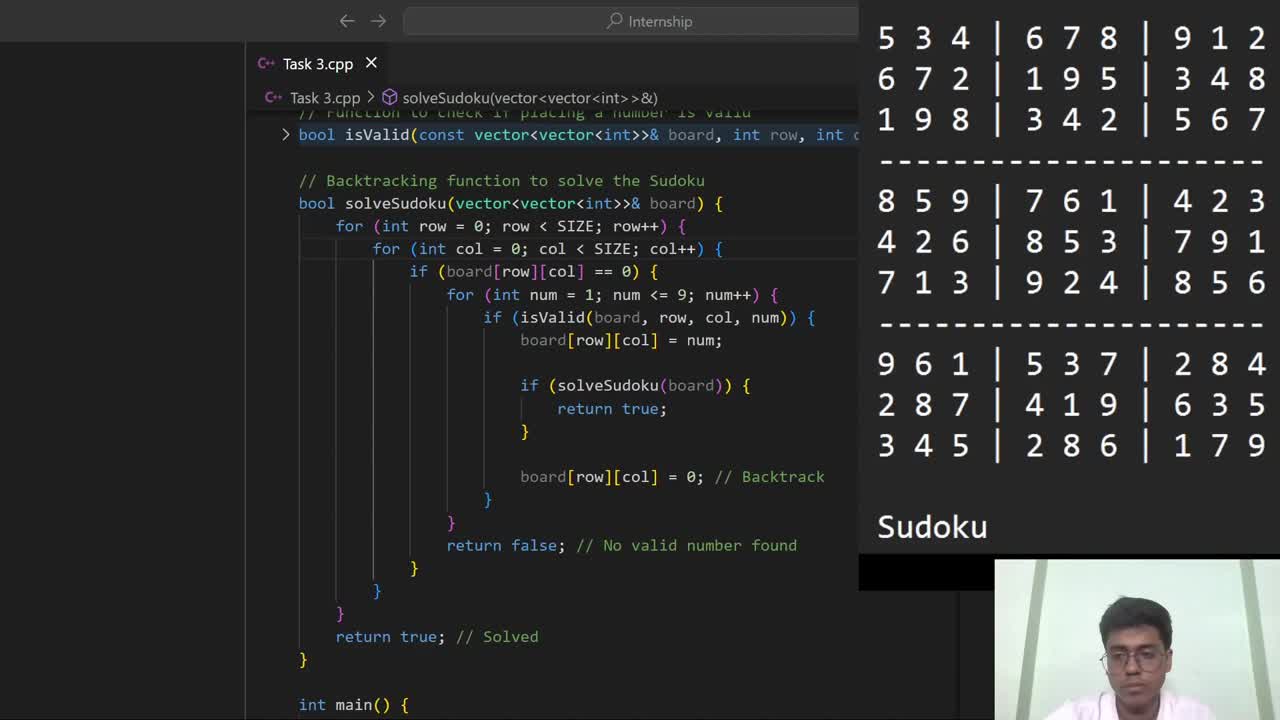 Harsh Garg on LinkedIn: #cplusplus #sudokusolver #internship #codealpha ... Harsh Garg on LinkedIn: #cplusplus #sudokusolver #internship #codealpha ...