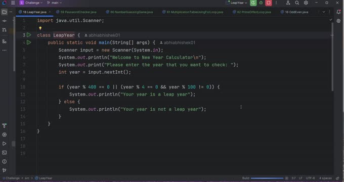 ABHISHEK Kumar on LinkedIn: #java #programming #leapyear #coding # ... ABHISHEK Kumar on LinkedIn: #java #programming #leapyear #coding # ...