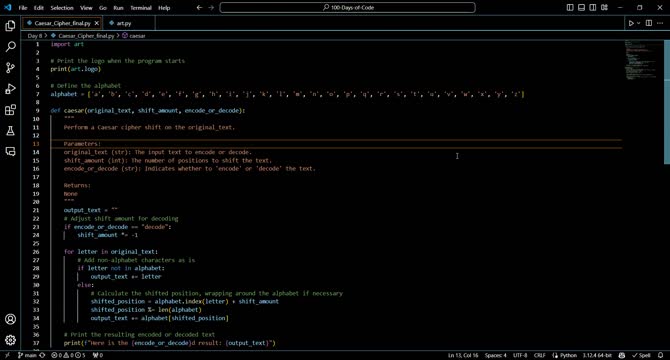 Muhammad Hamid Raza on LinkedIn: #python #encryption #caesarcipher # ... Muhammad Hamid Raza on LinkedIn: #python #encryption #caesarcipher # ...