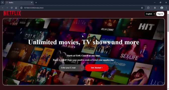 #webdevelopment #html #css #netflixclone #learningbydoing… | Swastik Singh #webdevelopment #html #css #netflixclone #learningbydoing… | Swastik Singh