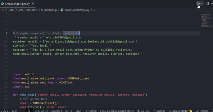 Neha R on LinkedIn: #python #development #internship #infogerm #automation Neha R on LinkedIn: #python #development #internship #infogerm #automation