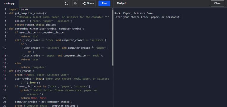 Anmol Chaudhary on LinkedIn: #rockpaperscissorgame #python #internship ... Anmol Chaudhary on LinkedIn: #rockpaperscissorgame #python #internship ...
