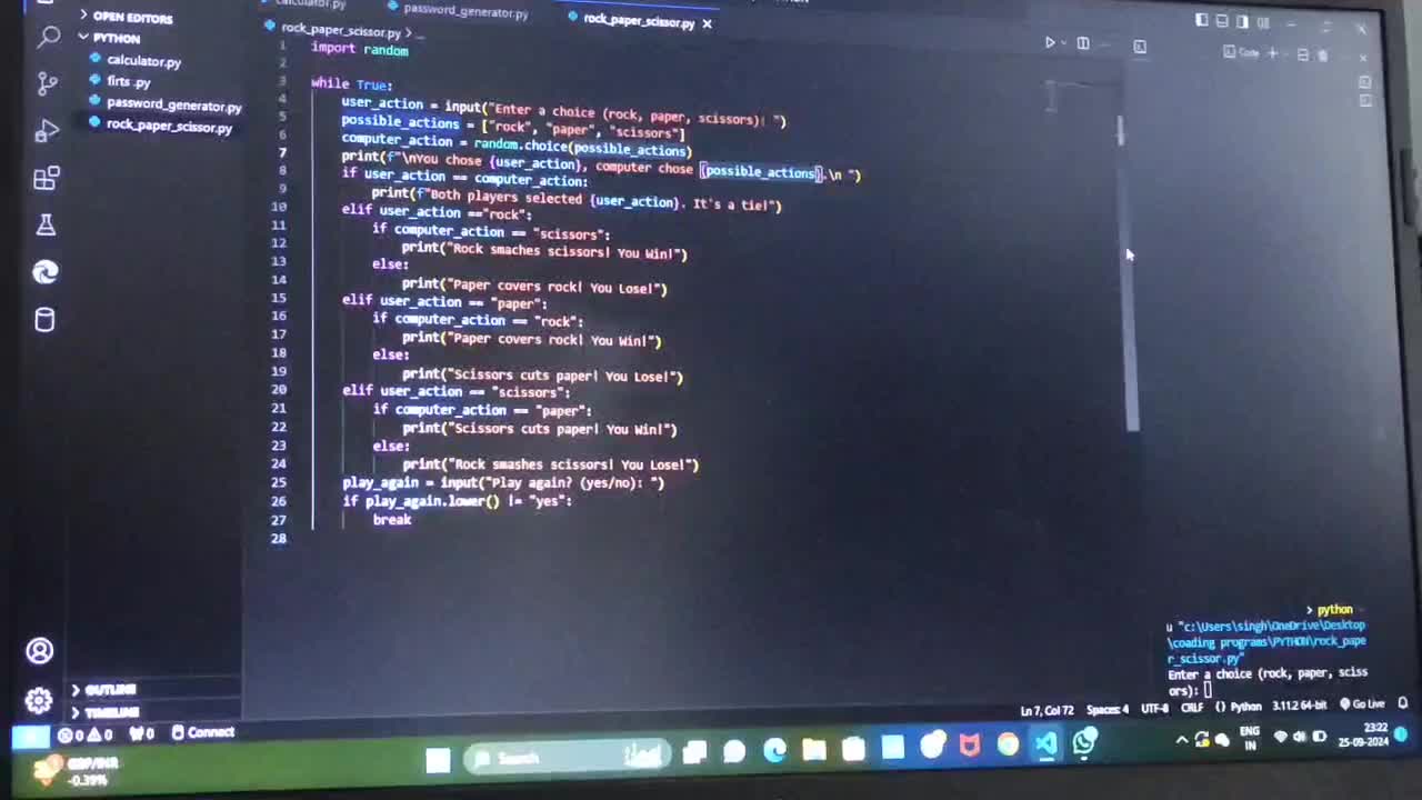 Anand Singh on LinkedIn: #task3 #codsoft #internship #pythonprogramming Anand Singh on LinkedIn: #task3 #codsoft #internship #pythonprogramming