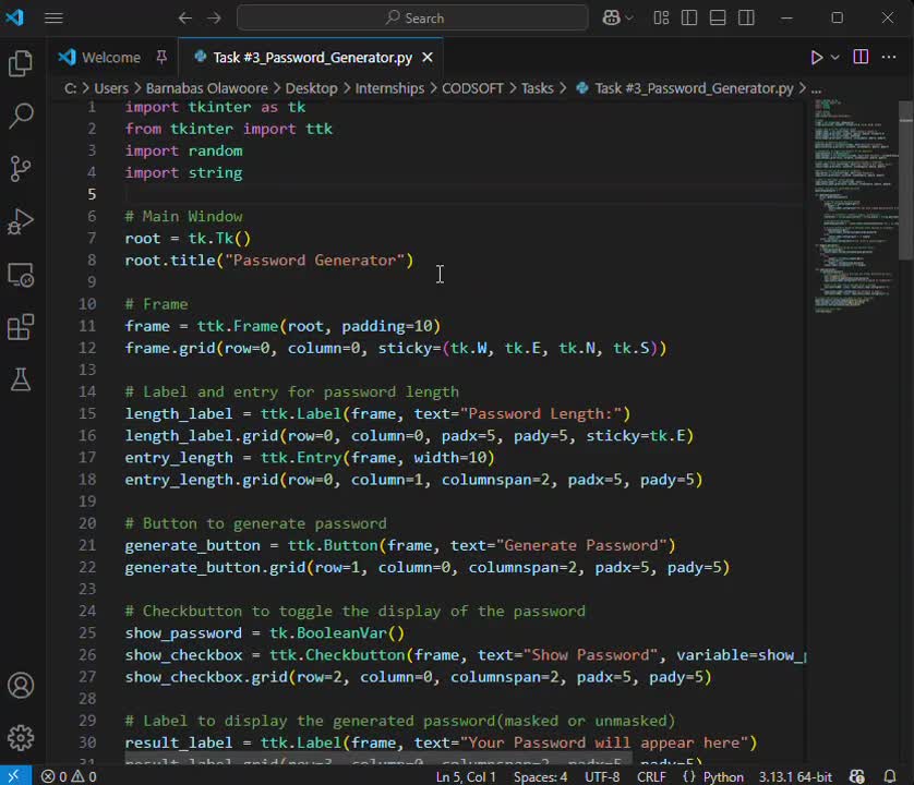 Barnabas Olawoore on LinkedIn: #codsoftinternship #python #tkinter # ... Barnabas Olawoore on LinkedIn: #codsoftinternship #python #tkinter # ...