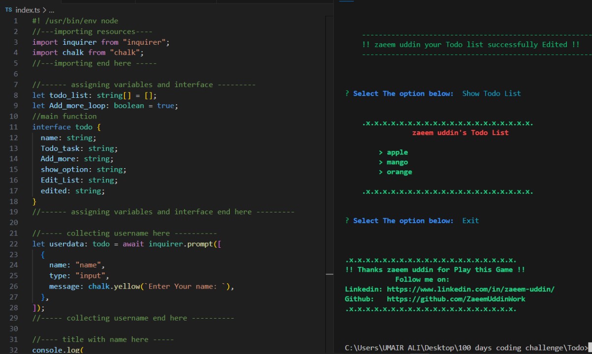 #typescript #todolist #productivity #programming #dev… | Zaeem Uddin ... #typescript #todolist #productivity #programming #dev… | Zaeem Uddin ...