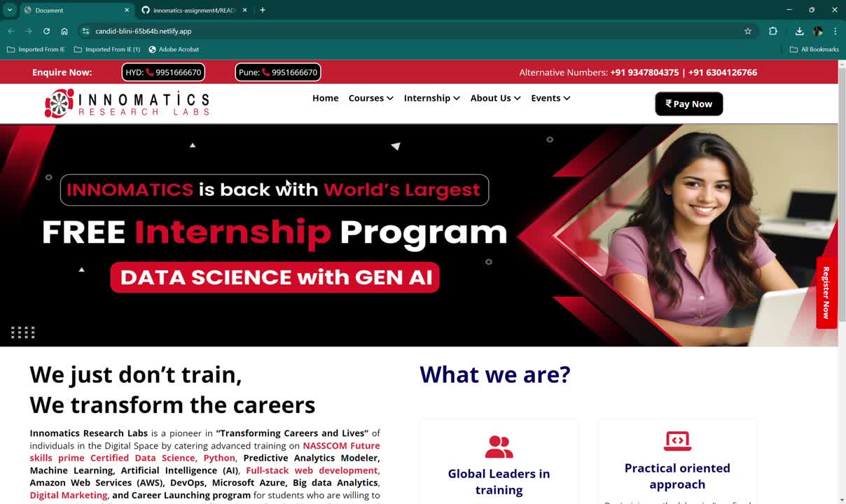 manoranjan sutar on LinkedIn: #innomaticsresearchlab #webdevelopment # ... manoranjan sutar on LinkedIn: #innomaticsresearchlab #webdevelopment # ...