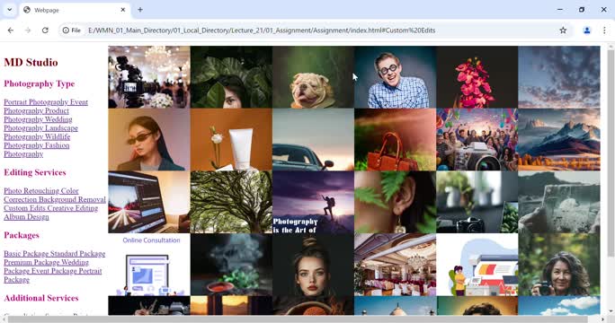 Shraddha Deshmukh on LinkedIn: #webdevelopment #photographystudio #html ... Shraddha Deshmukh on LinkedIn: #webdevelopment #photographystudio #html ...