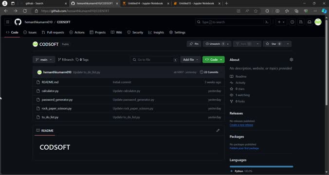 Hemanth Kumar M on LinkedIn: #internship #codsoft #python # ... Hemanth Kumar M on LinkedIn: #internship #codsoft #python # ...