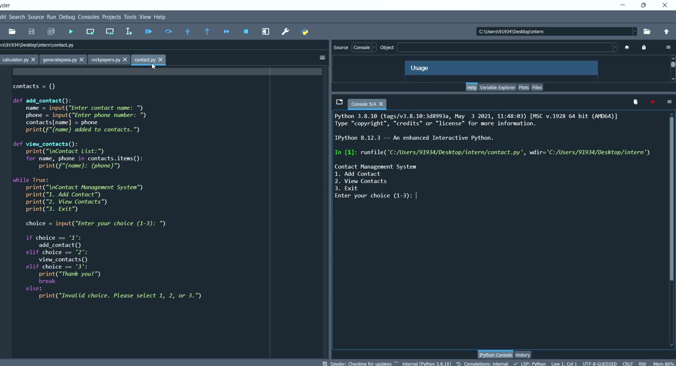 Ayyanar Anand on LinkedIn: #python #internship Ayyanar Anand on LinkedIn: #python #internship