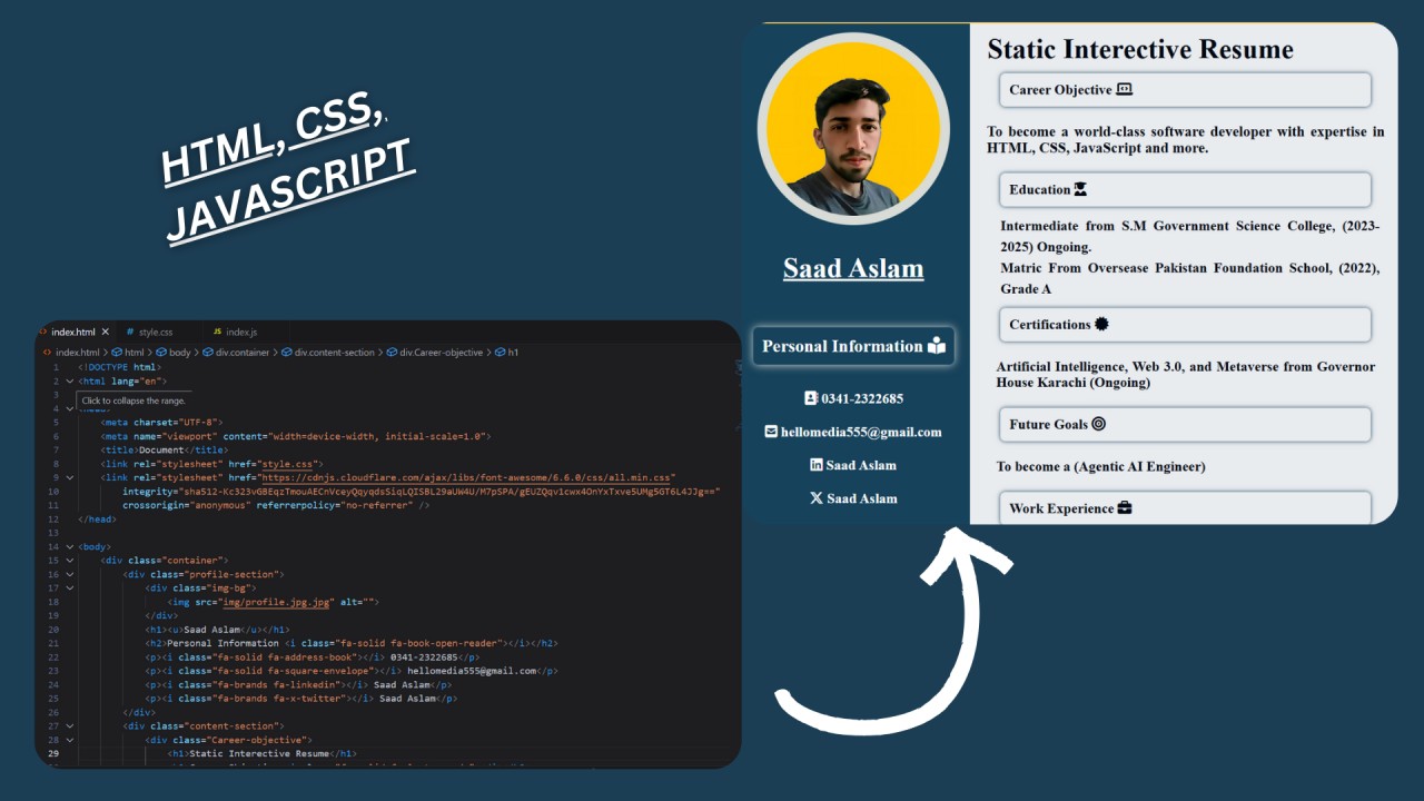 Saad Aslam on LinkedIn: #webdevelopment #coding #html #css #javascript ... Saad Aslam on LinkedIn: #webdevelopment #coding #html #css #javascript ...