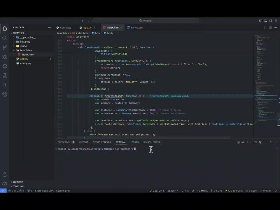 Sylvester Roshan on LinkedIn: #flask #python #leafletjs #openstreetmap ... Sylvester Roshan on LinkedIn: #flask #python #leafletjs #openstreetmap ...