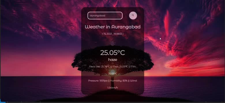 Finished a Weather App with HTML, CSS, and JavaScript | Ganesh Vaidya ... Finished a Weather App with HTML, CSS, and JavaScript | Ganesh Vaidya ...