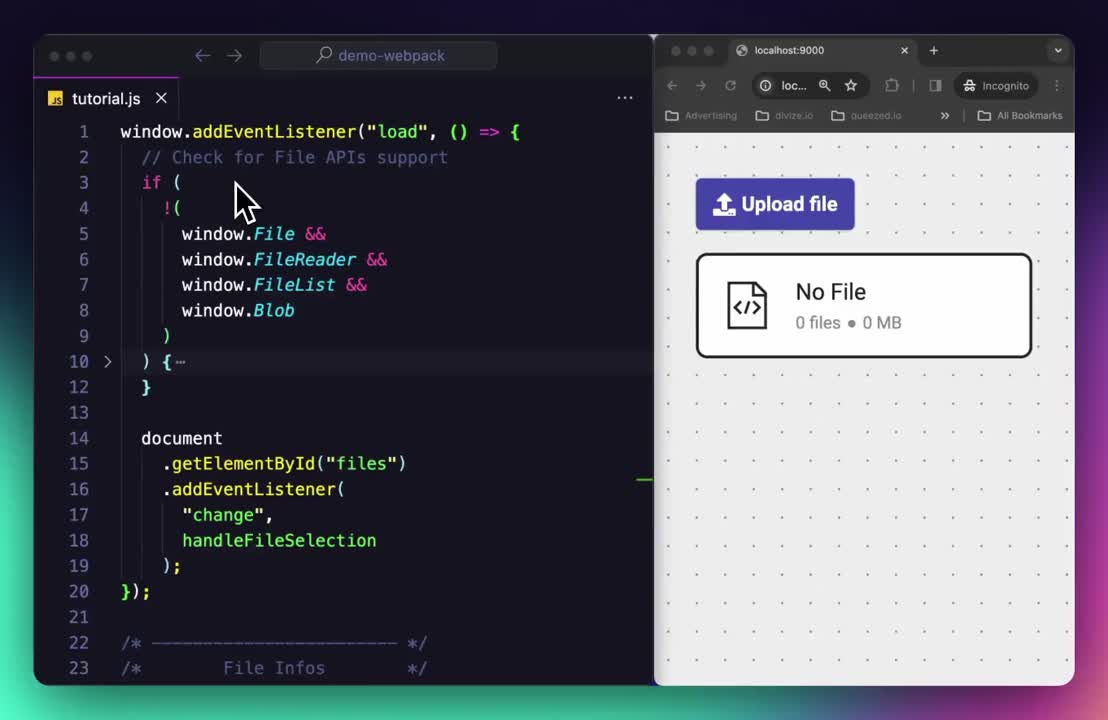 Using the `FileList` interface to display information about a list of ... Using the `FileList` interface to display information about a list of ...