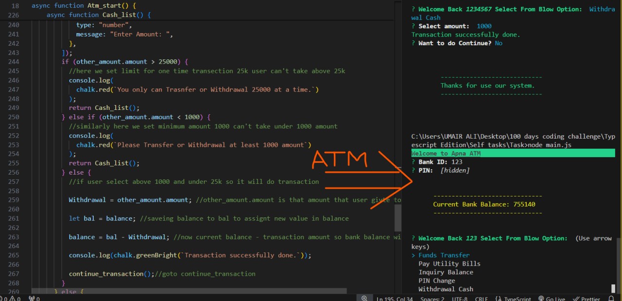 How I built a TypeScript ATM in TypeScript | Zaeem Uddin posted on the ... How I built a TypeScript ATM in TypeScript | Zaeem Uddin posted on the ...