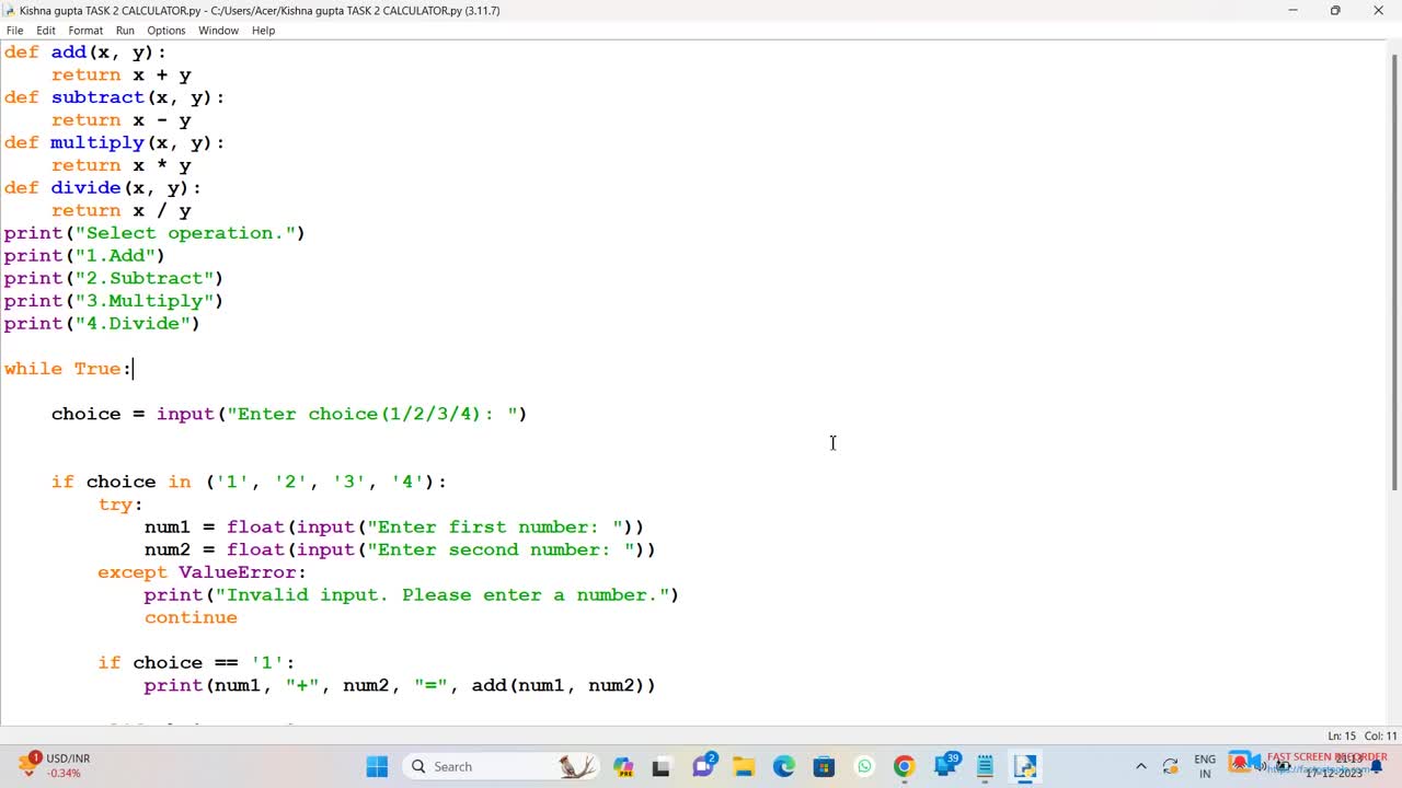 Krishna Gupta on LinkedIn: #pythonprogramming #codsoft # ... Krishna Gupta on LinkedIn: #pythonprogramming #codsoft # ...