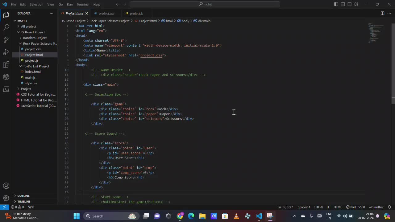 Mohit Sharma on LinkedIn: Check out my first Javascript game: Rock ... Mohit Sharma on LinkedIn: Check out my first Javascript game: Rock ...